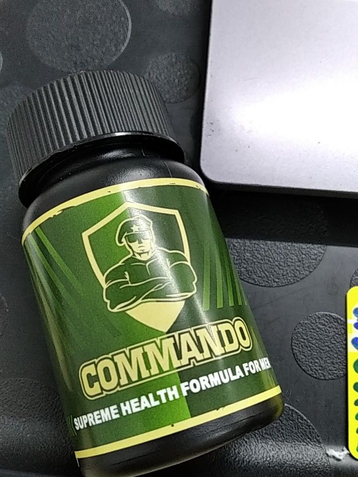 COMMANDO -PREMIUM MALAYSIAN HERBAL MALE ENHANCER Penis Size CAPSULES: LOT 2 caps VERTE , exp ...